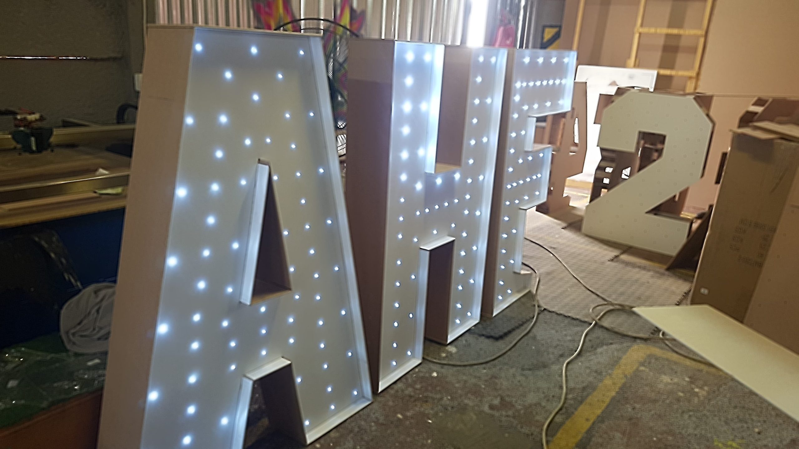 Marquee Letters and Numbers - Wood Freaks